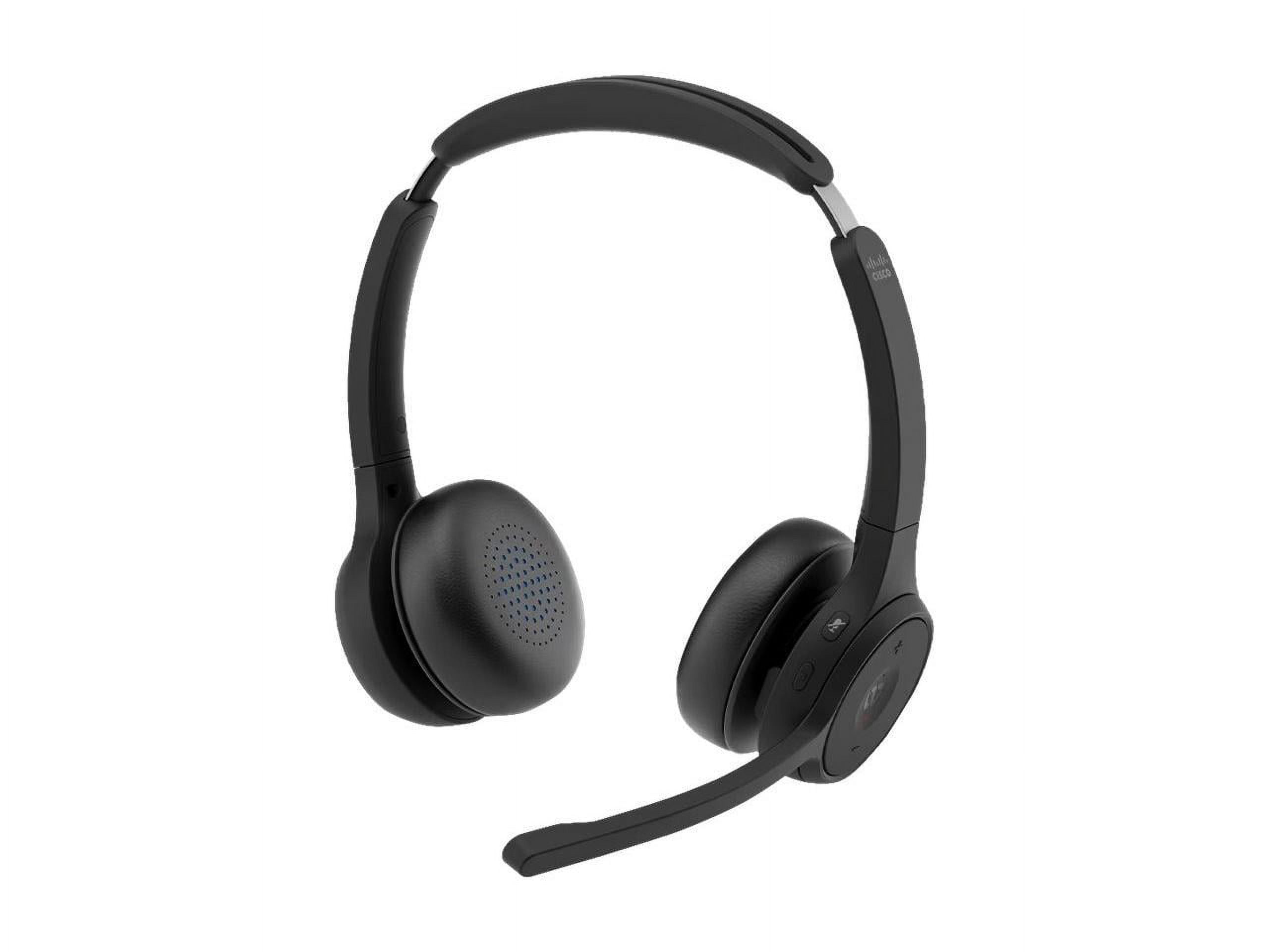 Cisco 722 Stereo Headset - Wireless, Dual On-Ear, Noise Cancellation ...