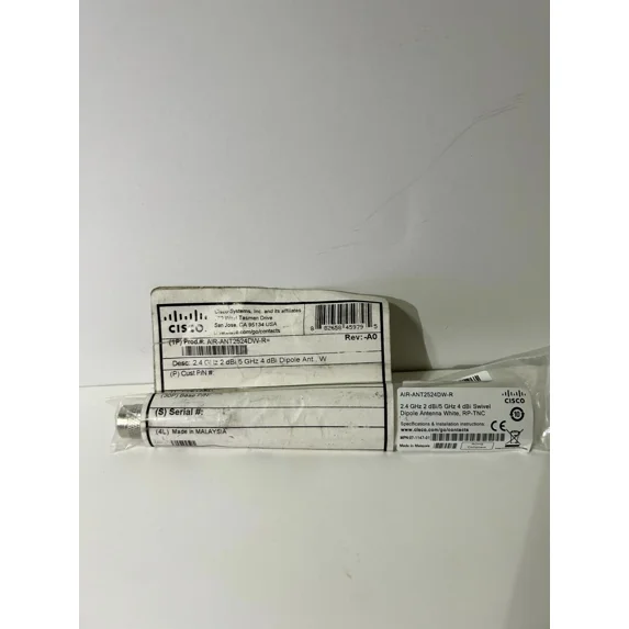Cisco Aironet Dual-Band Dipole Ap Wifi Antenna Air-Ant2524Dw-R - White ...