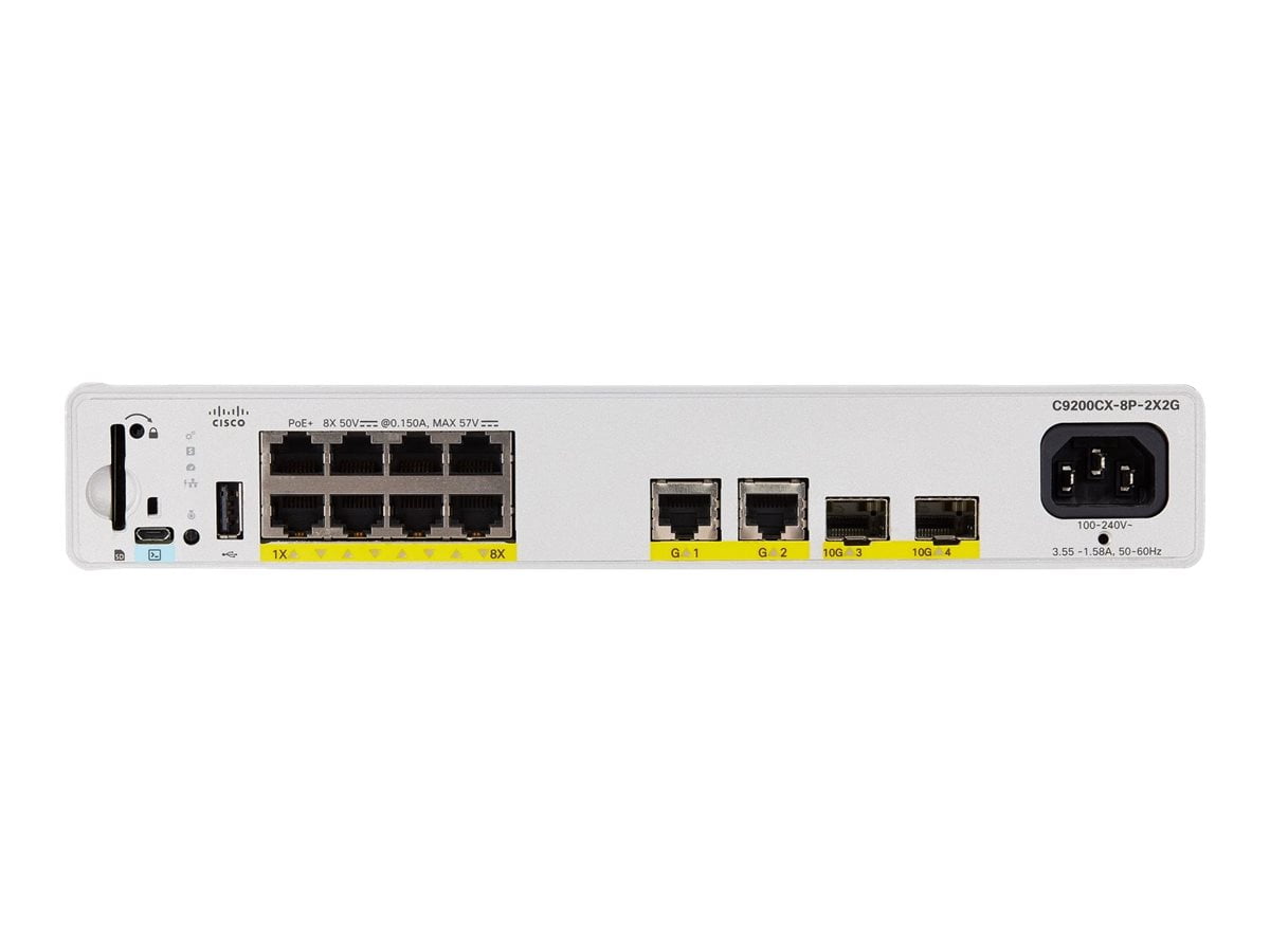 Cisco Catalyst 9000 Compact Switch, 8 Port POE+, 240W, ADV - Walmart.com