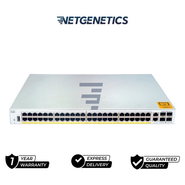Cisco Catalyst C1000-48P-4G-L Network Switch 48 Gigabit Ethernet PoE+ ...