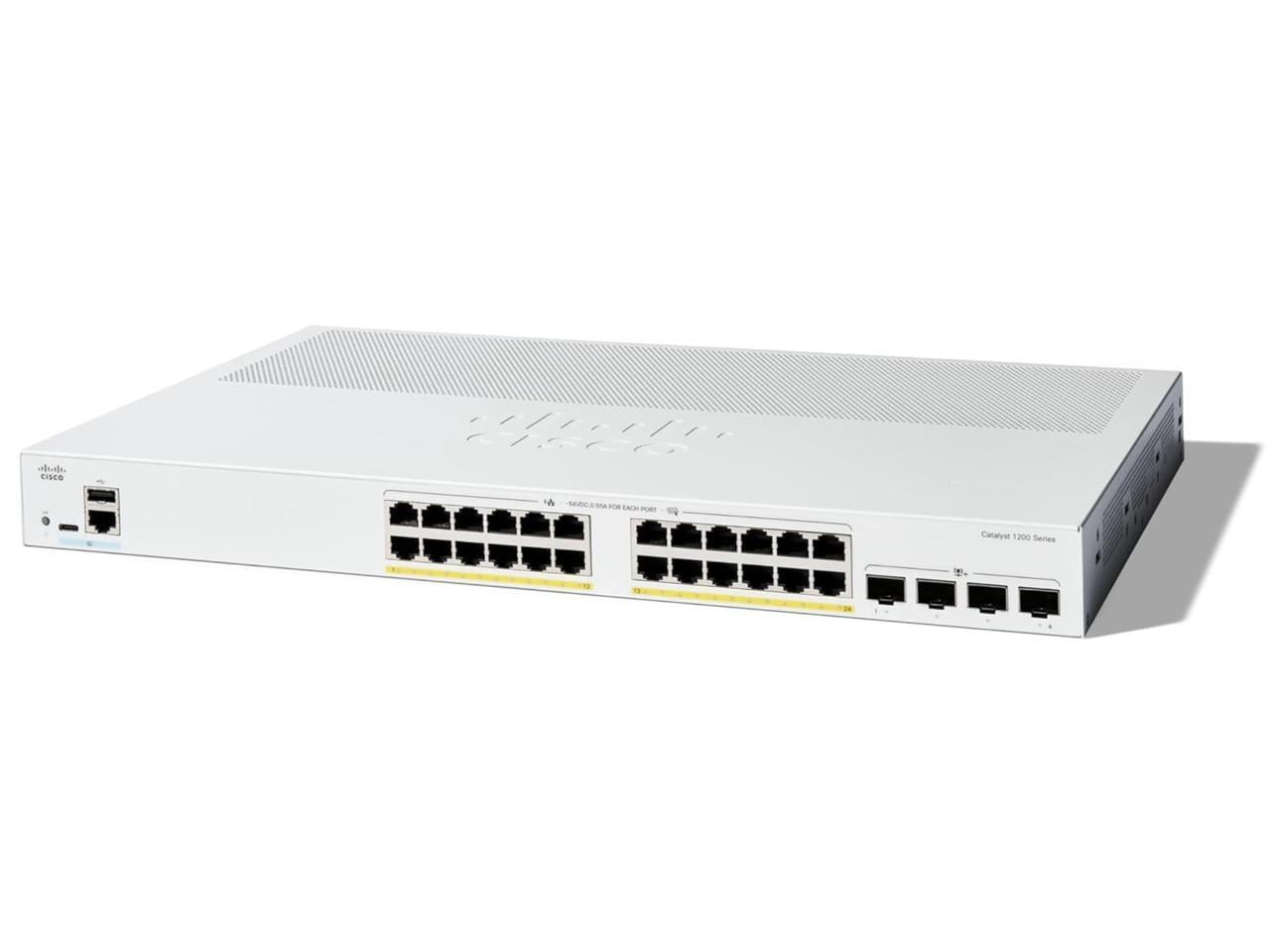Cisco Catalyst C1200-24P-4X Ethernet Switch, 24 Ports - Manageable - 10 ...