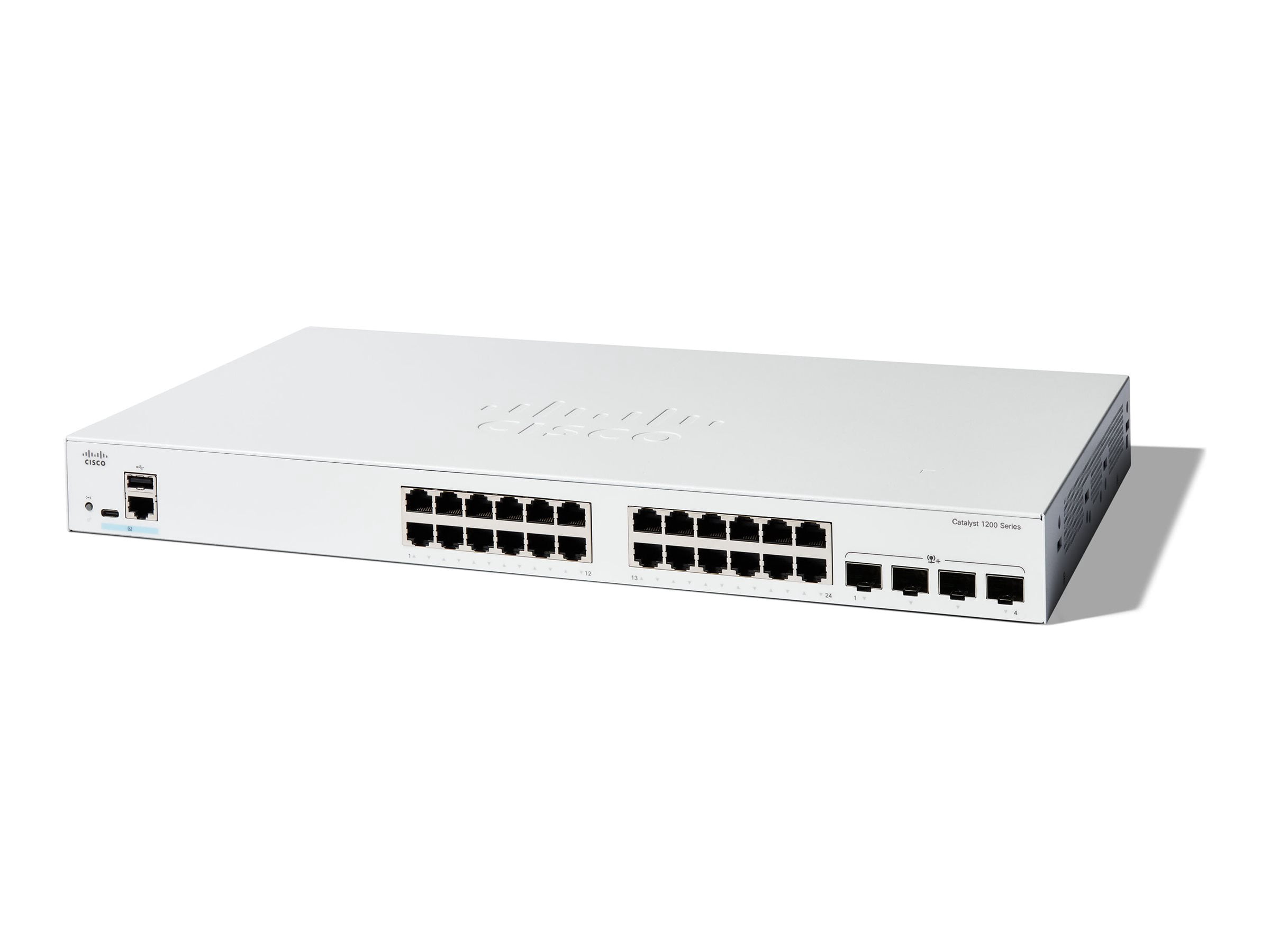 Cisco Catalyst C1200-24T-4X Ethernet Switch, 24 Ports - Manageable - 10 ...