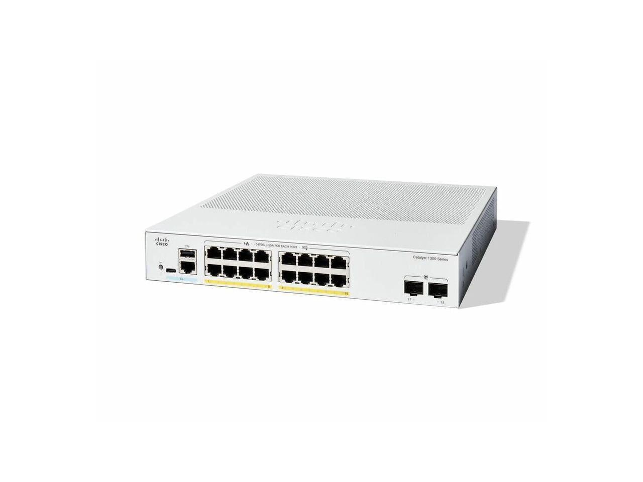 Cisco Catalyst C1300-16FP-2G Ethernet Switch, 16 Ports - Manageable ...