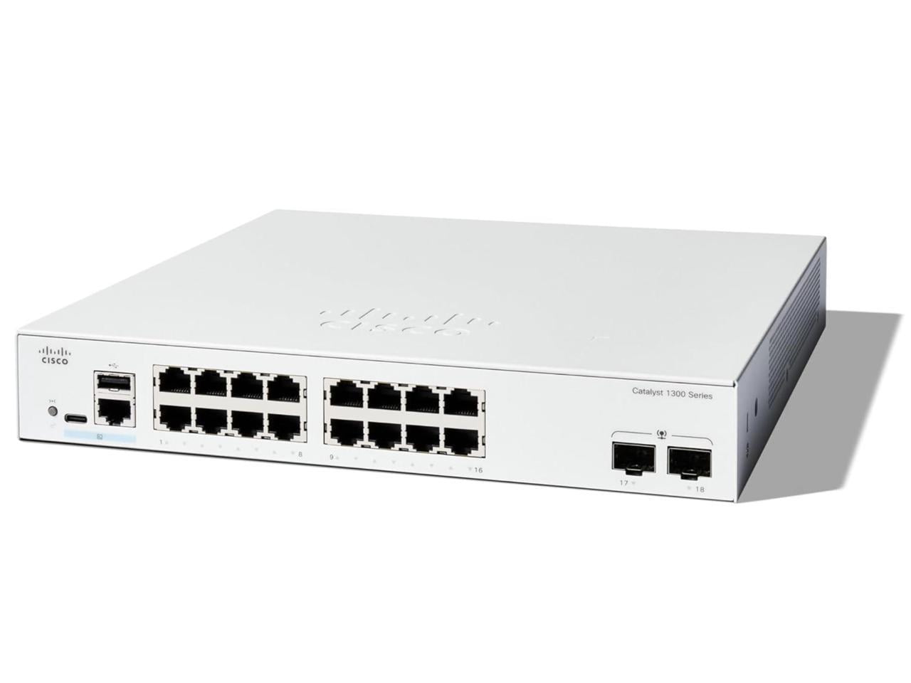 Cisco Catalyst C1300-16T-2G Ethernet Switch, 16 Ports - Manageable ...