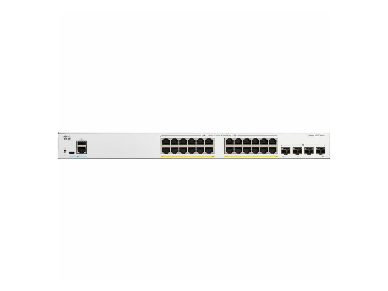 Cisco Catalyst C1300-24P-4G Ethernet Switch, 24 Ports, Manageable ...