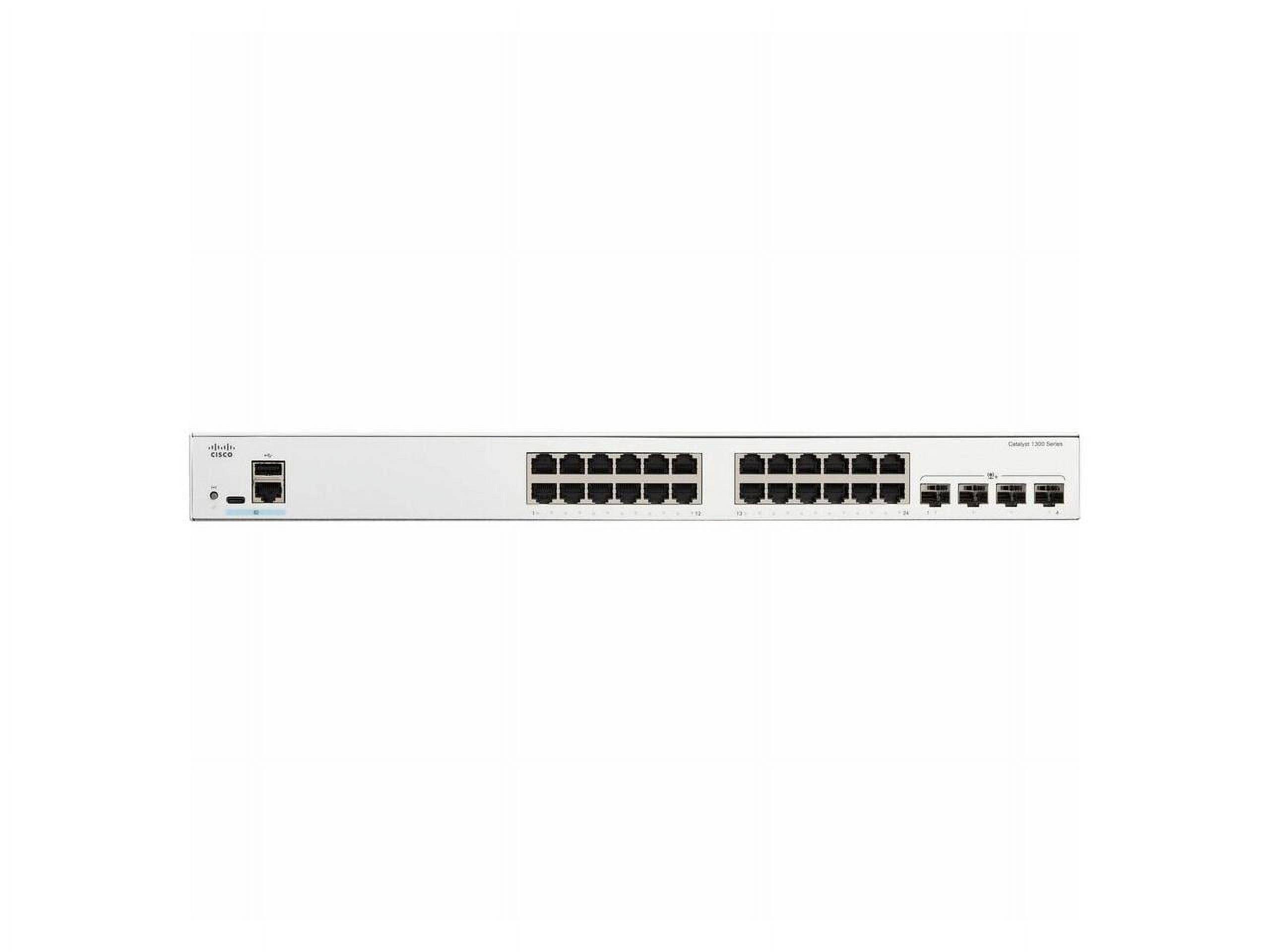 Cisco Catalyst C1300-24T-4X Ethernet Switch, 24 Ports - Manageable - 10 ...