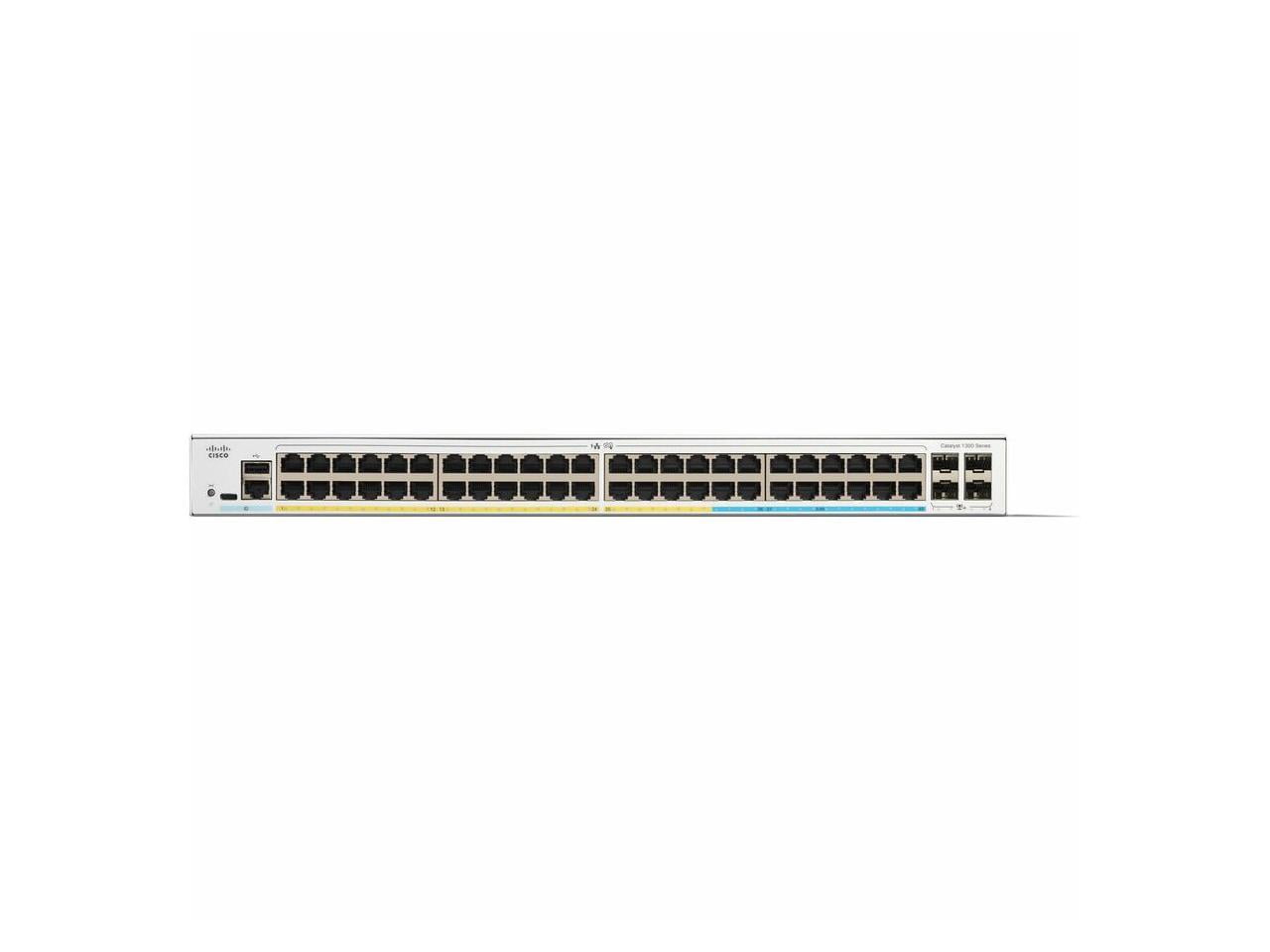 Cisco Catalyst C1300-48T-4X Ethernet Switch, 48 Ports - Manageable - 10 ...