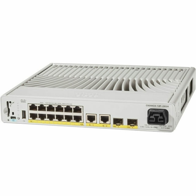 Cisco Catalyst C9200CX-12P-2XGH Ethernet Switch - 12 Ports - Manageable ...