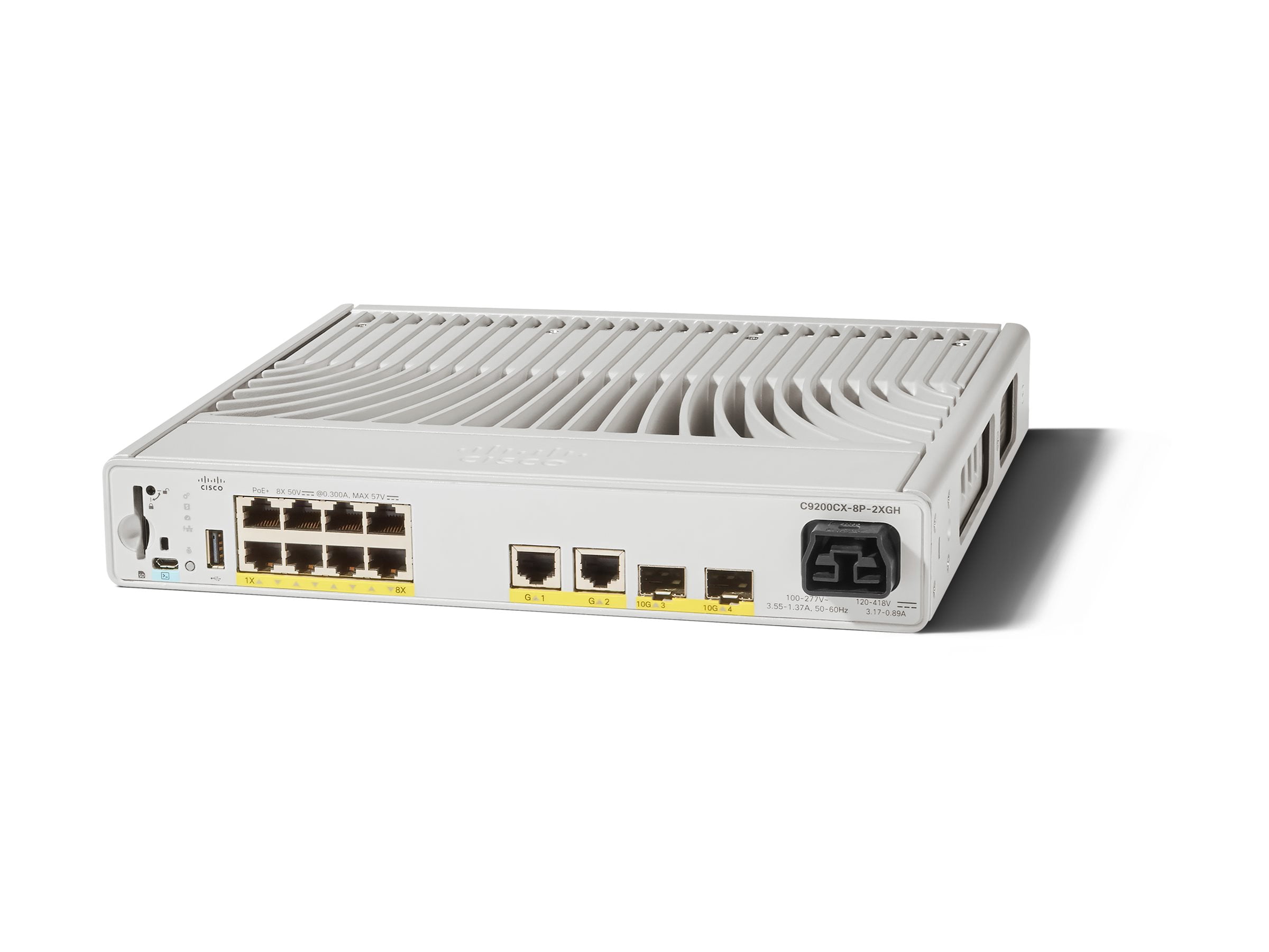 Cisco Catalyst C9200CX-8UXG-2X Ethernet Switch - 8 Ports - Manageable ...