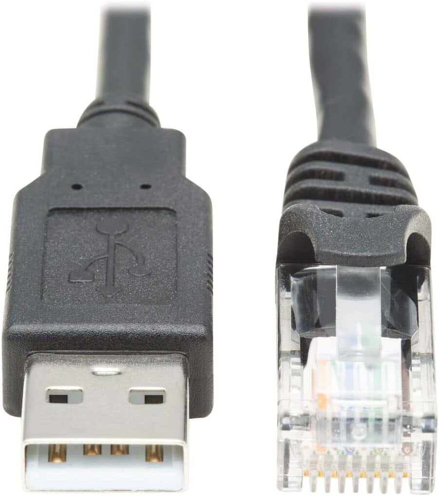 Cisco Compatible USB-A To RJ45 Rollover Console Cable M/15ft (U009-015 ...