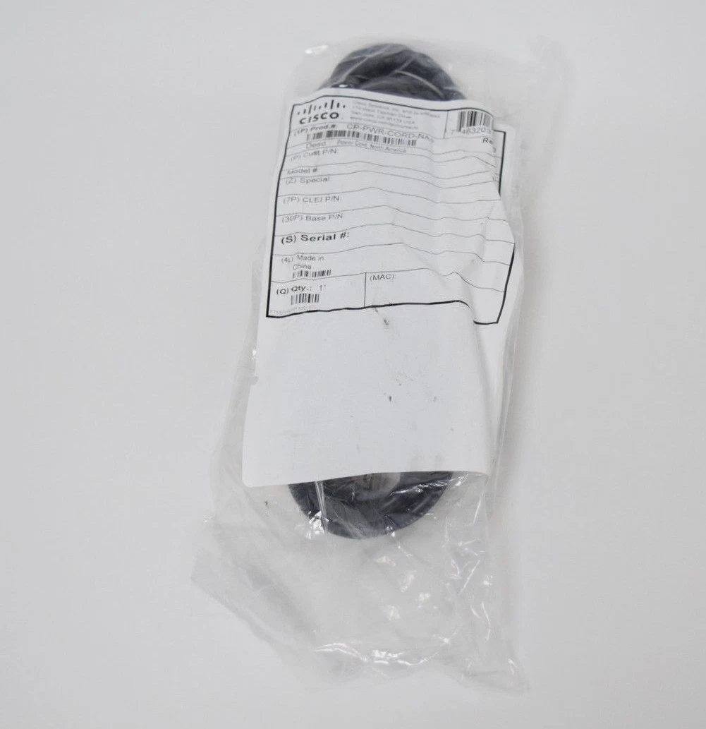 Cisco Cp-Pwr-Cord-Na Power Cord Standard Computer Monitor Printer Ac ...