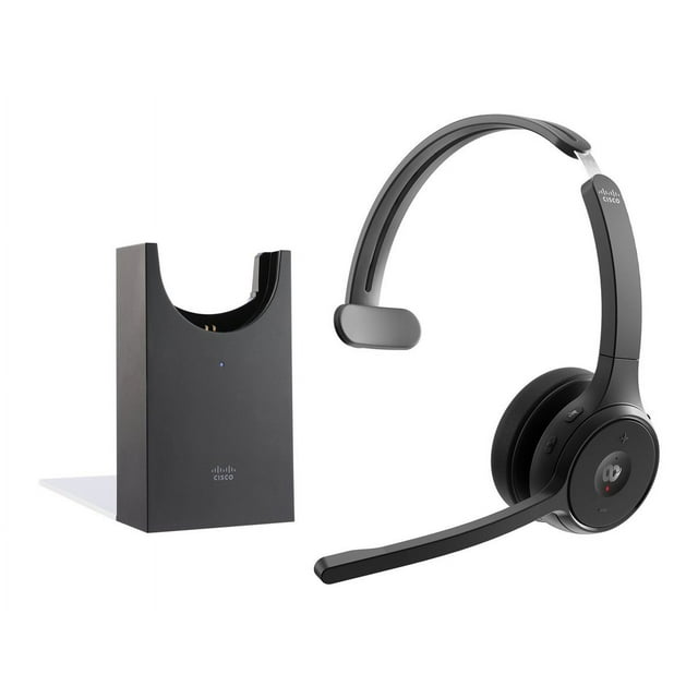 Cisco Headset 721 - Headset - on-ear - Bluetooth - wireless - carbon ...