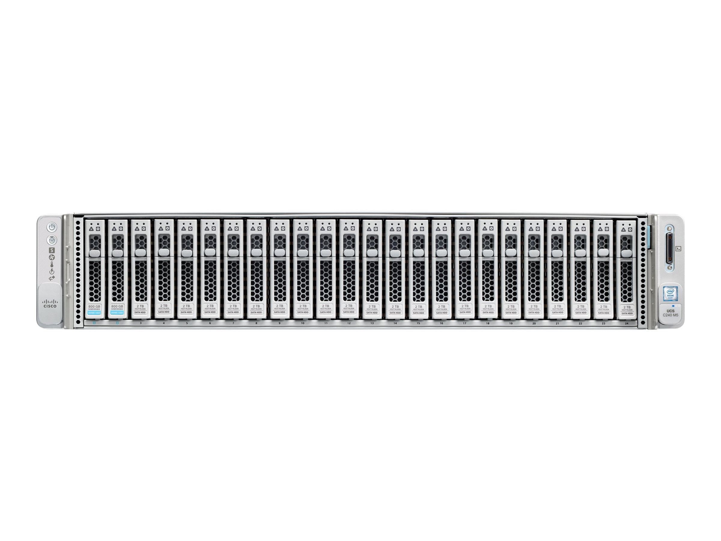 Cisco Hyperflex System HX240c M5 All Flash - Server - rack-mountable 2U - no CPU up to - SATA ...