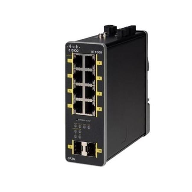 Cisco IE 1000-8P2S-LM Industrial Ethernet Switch - 8 Network, 2 Uplink ...