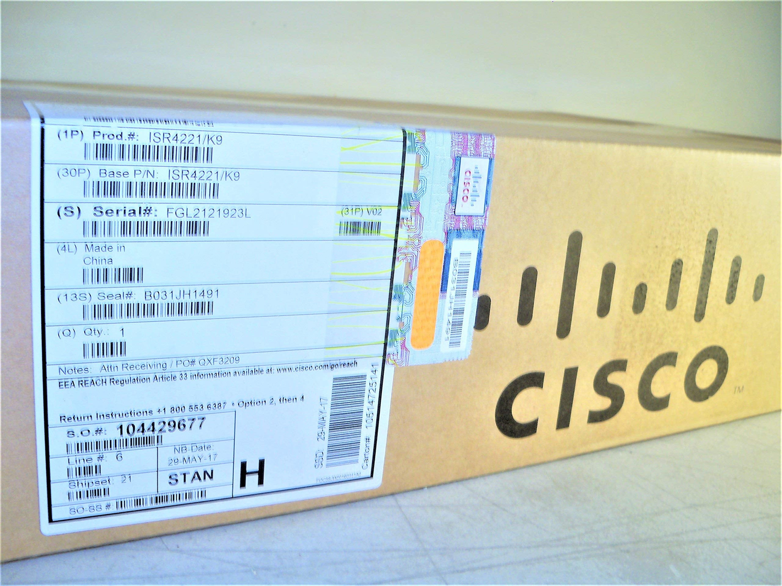 Cisco ISR4221-SEC/K9 ISR 4221 Router w/SEC Bundle LIC - Walmart.com