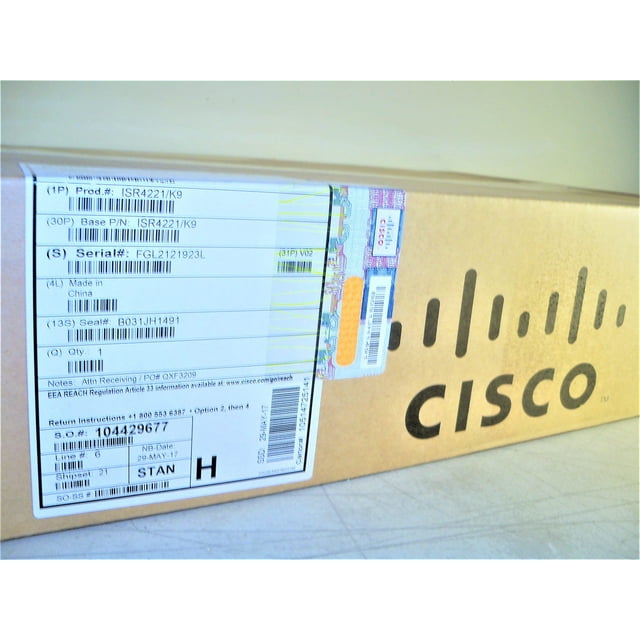 Cisco ISR4221-SEC/K9 ISR 4221 Router w/SEC Bundle LIC - Walmart.com