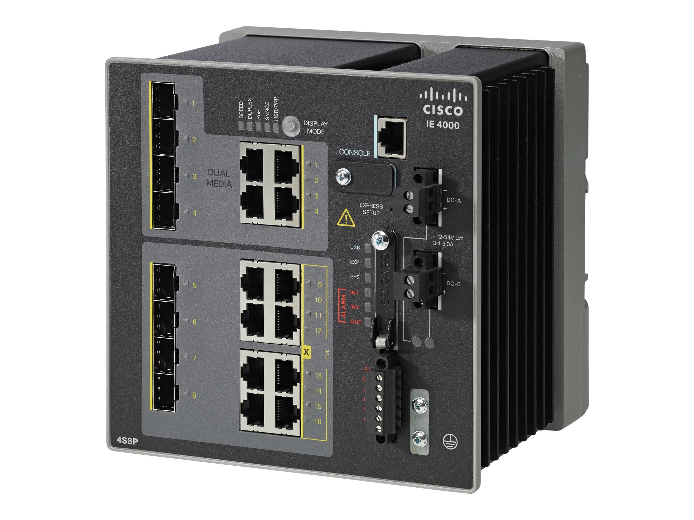 Cisco Industrial Ethernet 4000 Series - Switch - managed - 8 x combo ...