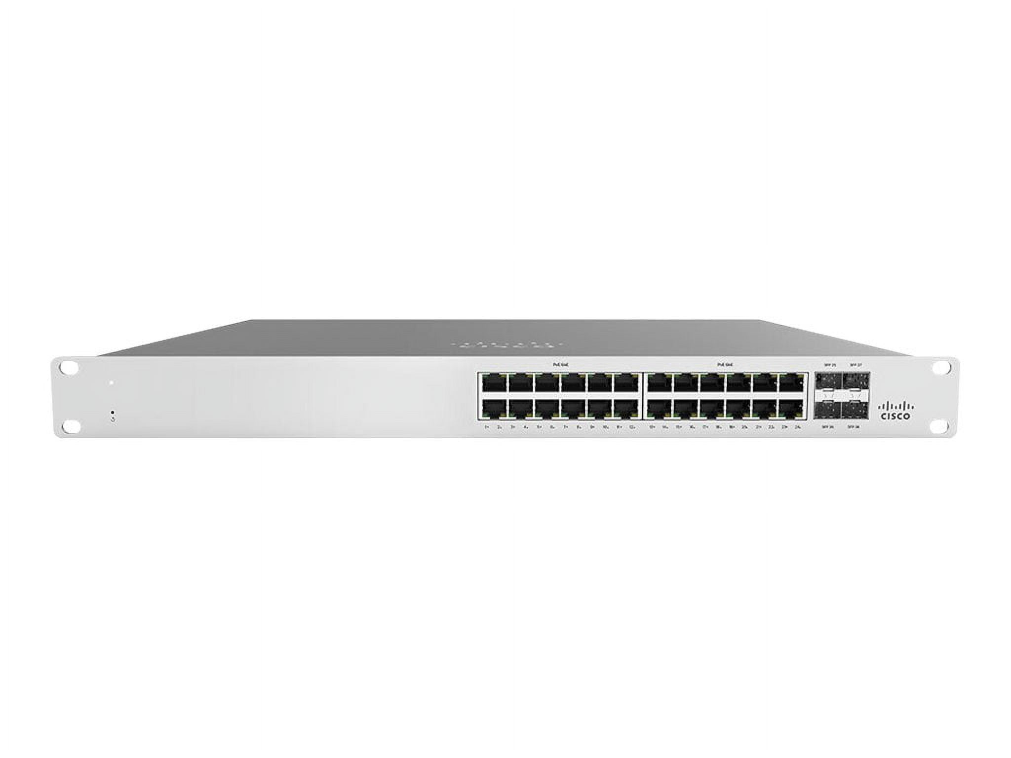 Cisco Meraki Cloud Managed Switch MS120-24P - 24 Ports, Rack-Mountable ...