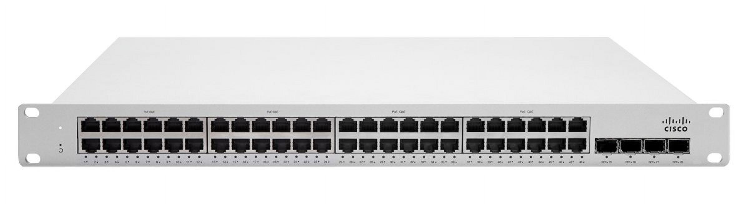 Cisco Meraki MS250-48FP Cloud Managed 48x GigE 740W PoE Switch Bundle ...