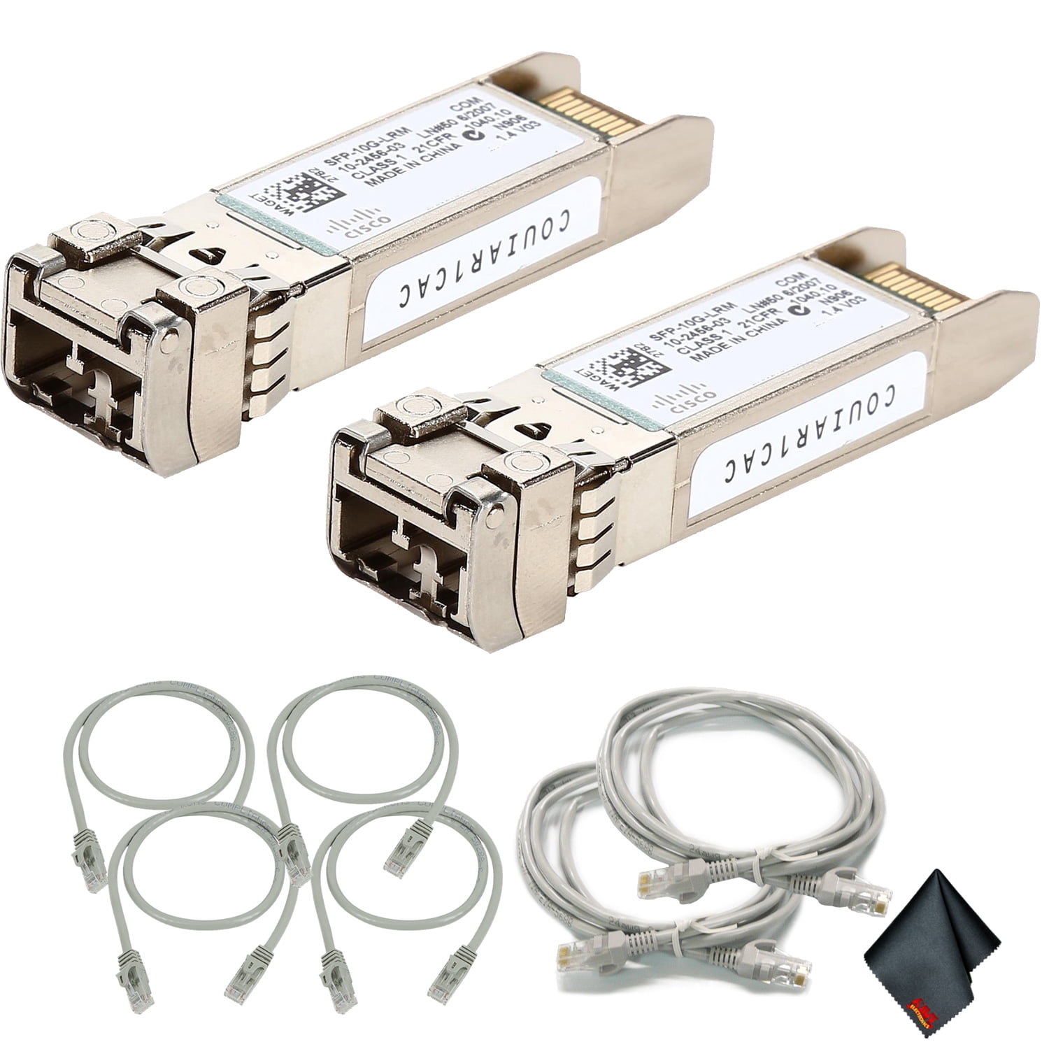 Cisco SFP-10G-LRM 10 Gigabit Interface Converter with Extra Cat5 Cables ...