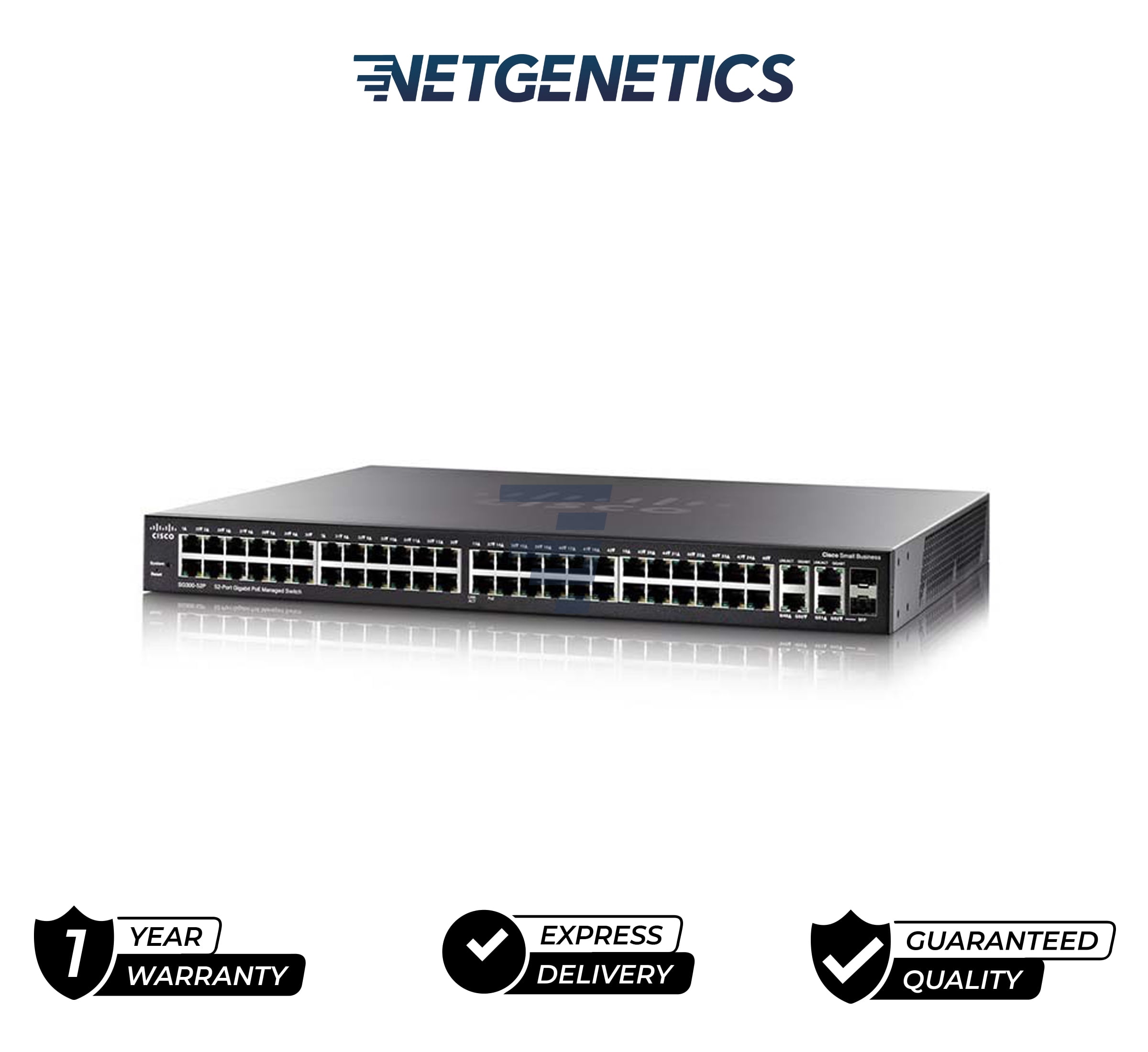 Cisco SG300-52MP-K9 1U 52 Port PoE Gigabit Network Managed Switch ...