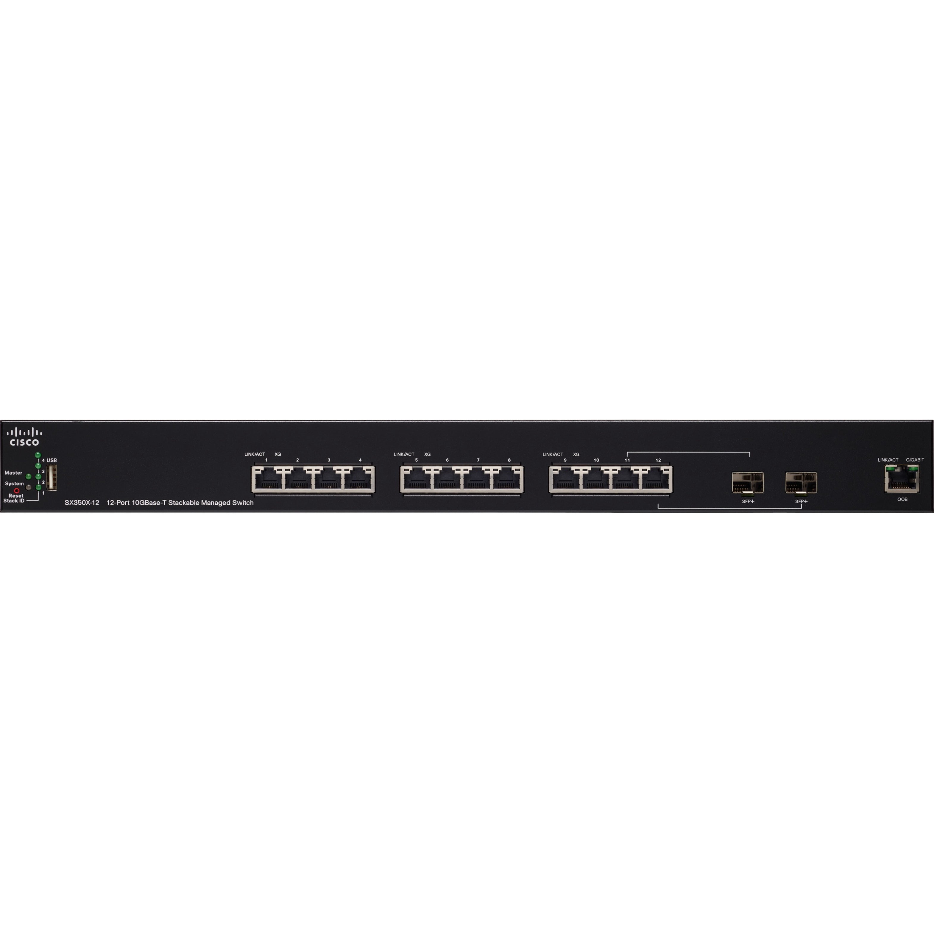Cisco SX350X-12 12-Port 10GBase-T Stackable Managed Switch - Walmart.com