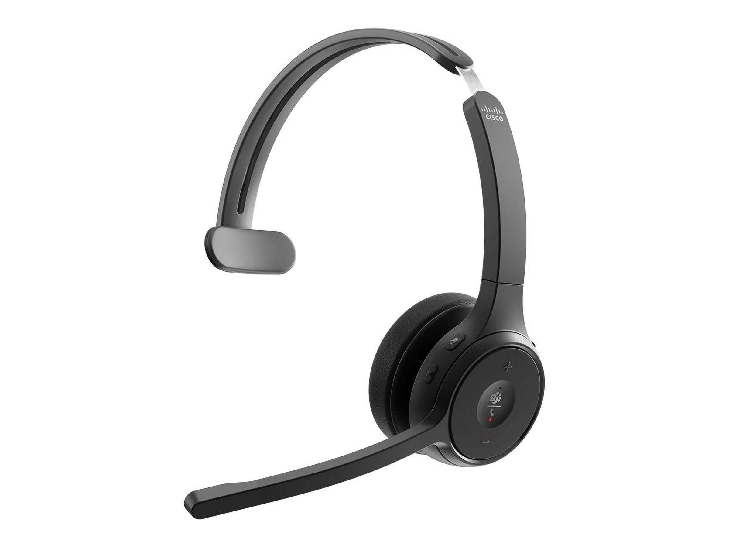 Cisco Single-Ear, Carbon Black headset bundle certified for Microsoft ...