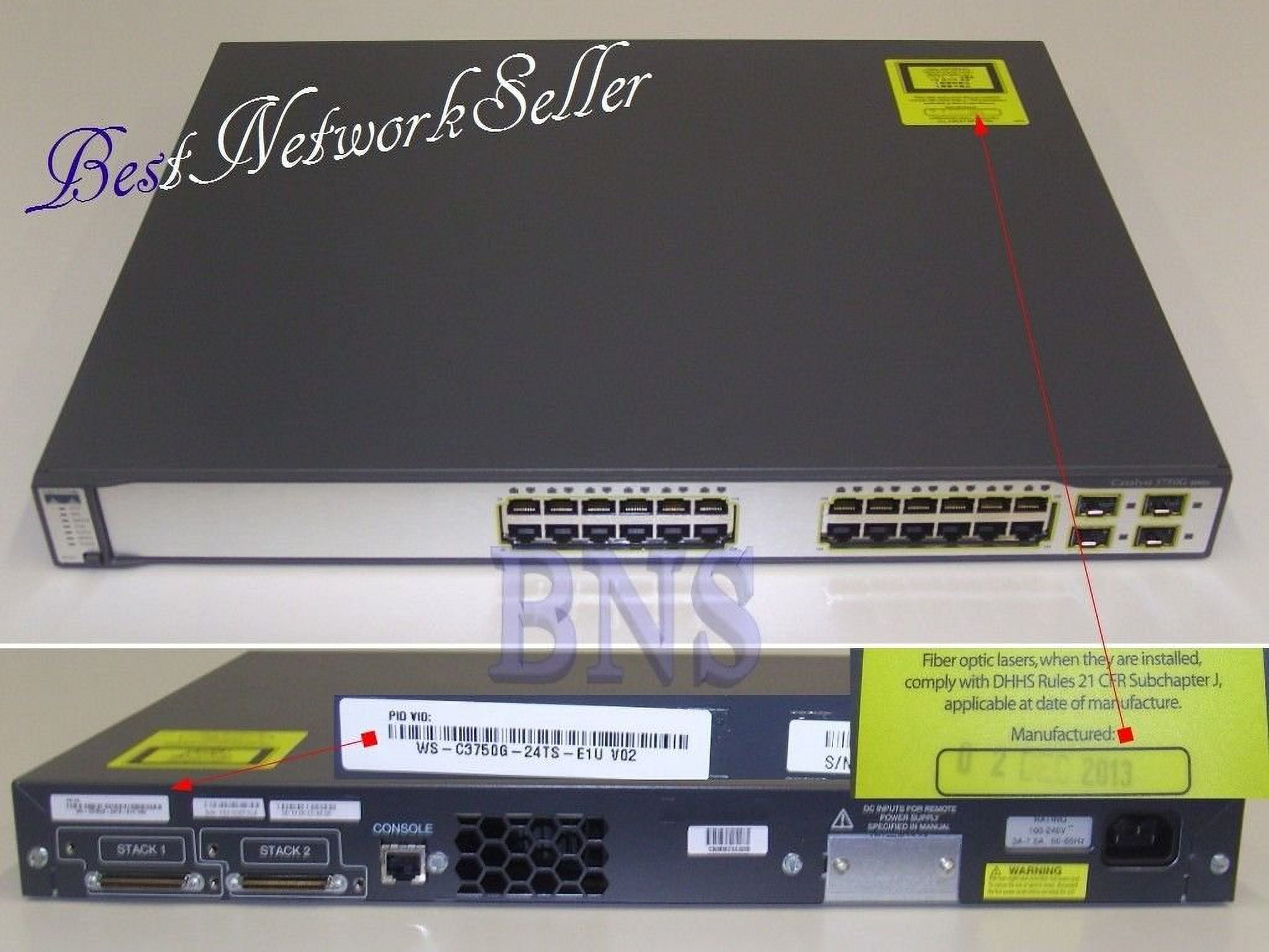 Cisco WS-C3750G-24TS-E1U - Walmart.com