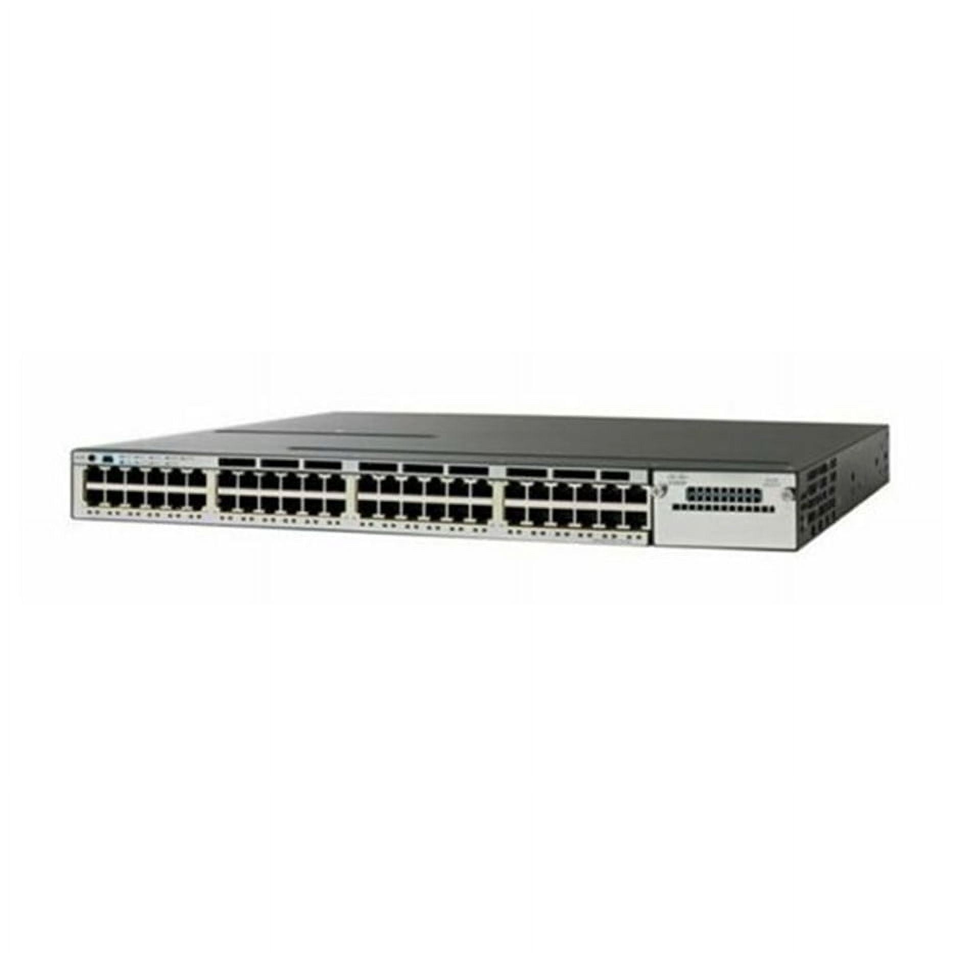 Cisco WS-C3750X-48P-E 48-Port 100Mbps RJ45 1U Specialty Switch, Grey ...