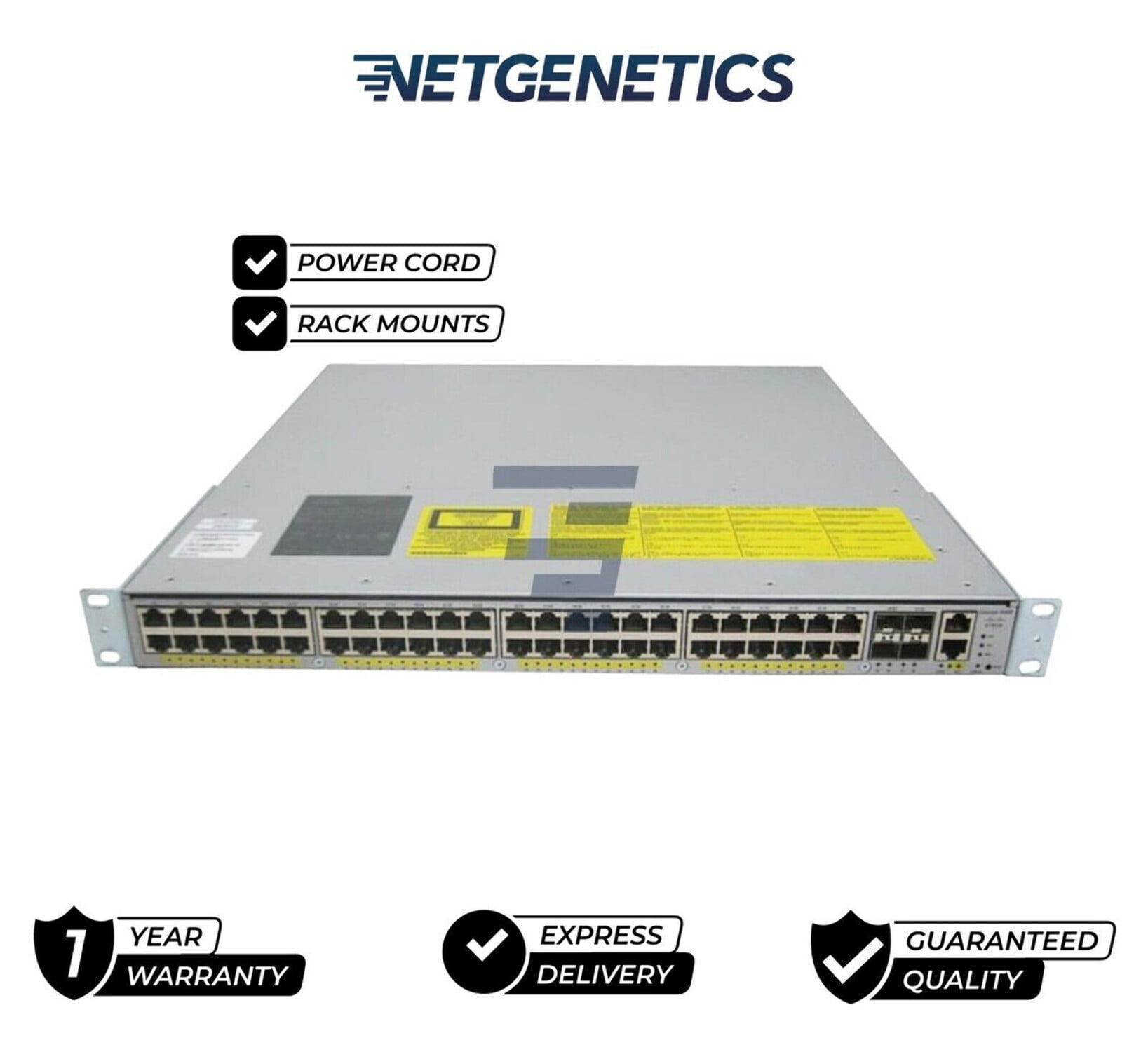 Cisco WS-C4948E-F-E 48-Port Gigabit Switch Dual AC +4SFP+ Includes ...