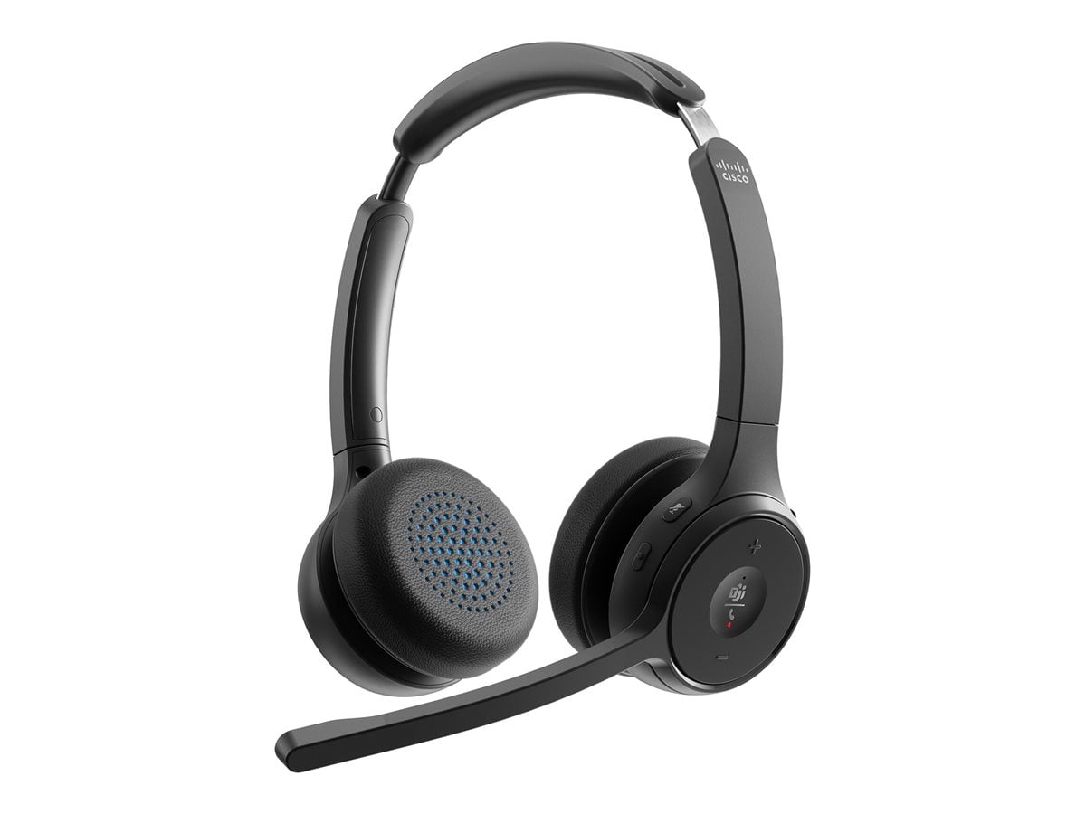 Cisco Dual-Ear, Carbon Black Headset Bundle Certified For Microsoft ...