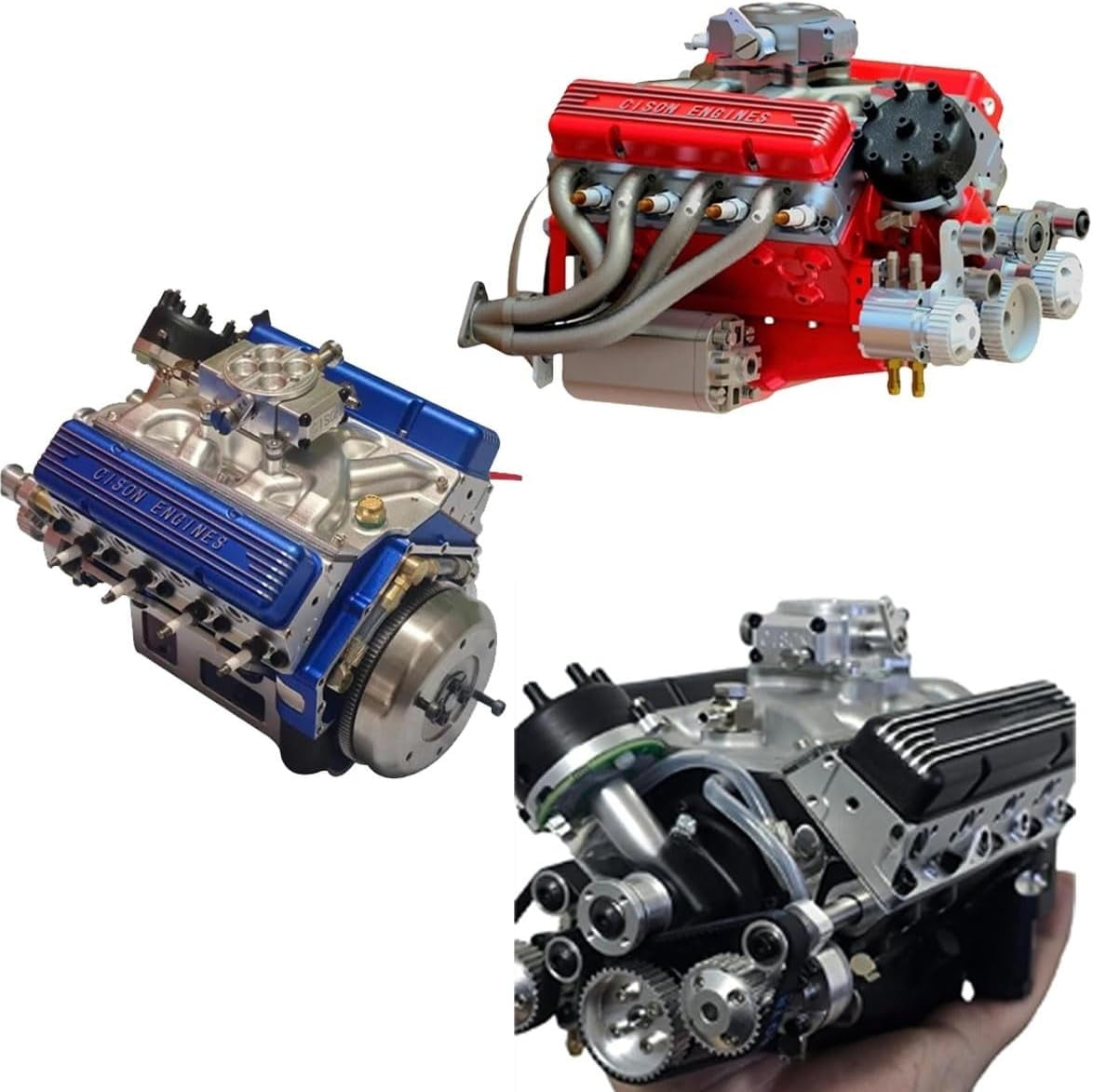 Cison V8 Engine Kit Gas, 2025 New Gasoline Ohv V8 Small-Block Engine ...