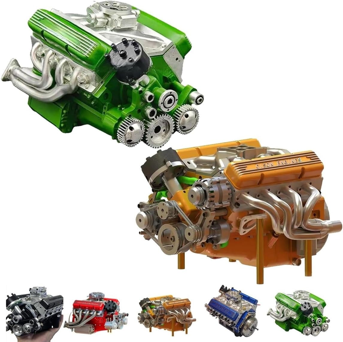 Cison V8 Engine Kit Gas, 2025 New Gasoline Ohv V8 Small-Block Engine ...