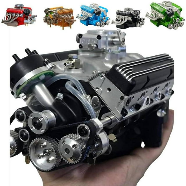 Cison V8 Engine Kit Gas,89%-Gasoline Ohv V8 Small-Block Engine Model ...