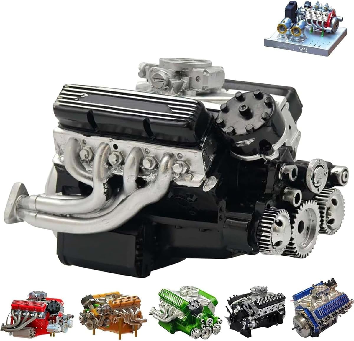 Cison V8 Engine Kit Gas, Cison Gasoline Ohv V8 Small-Block Engine Model ...