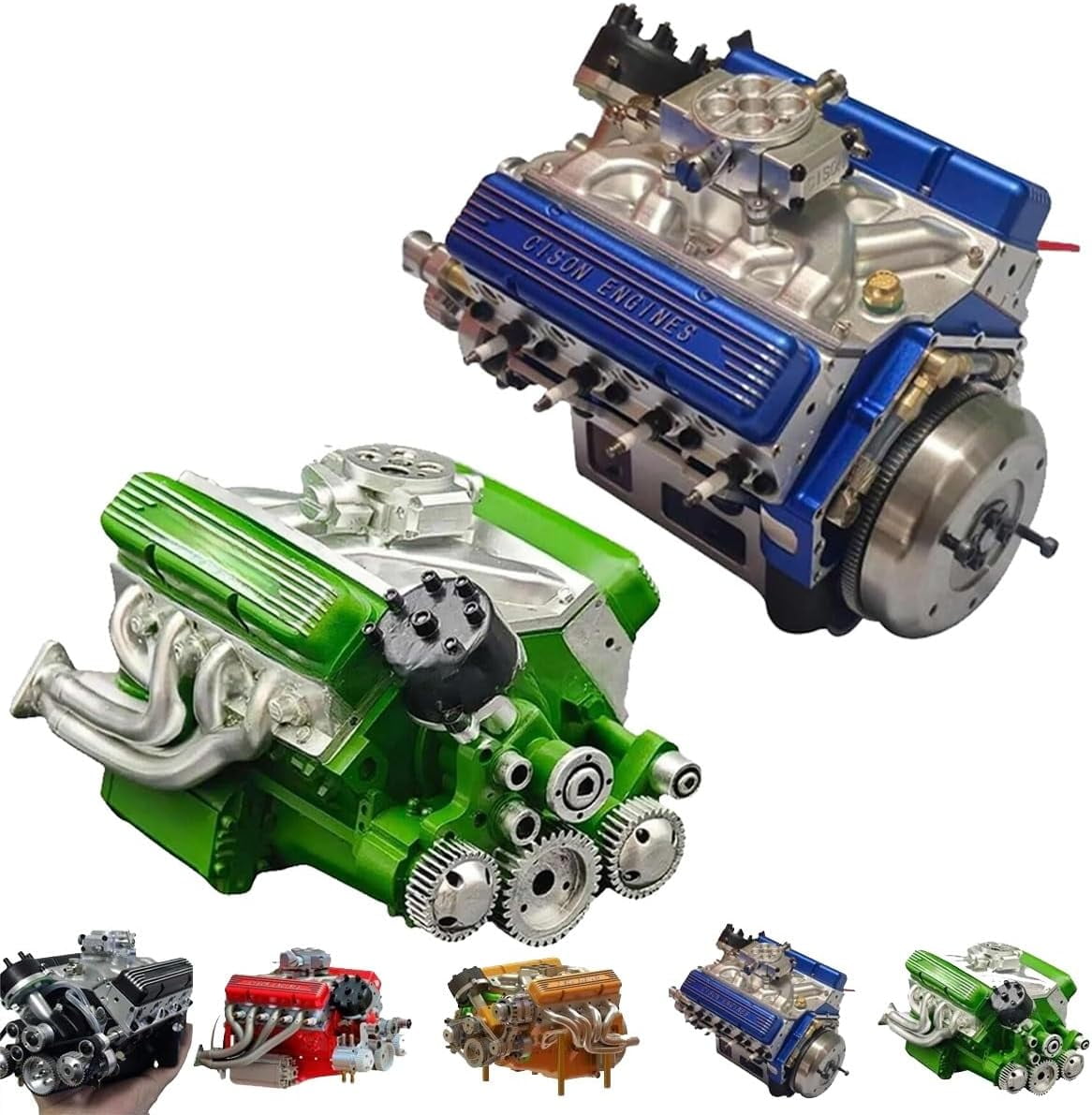 Cison V8 Engine Kit Gas, Cison Gasoline Ohv V8 Small-Block Engine Model ...