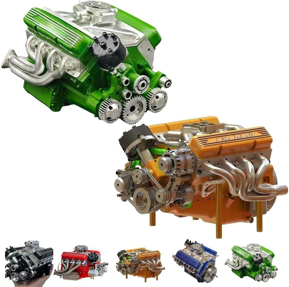Cison V8 Engine Kit Gas, Cison Gasoline Ohv V8 Small-Block Engine Model ...