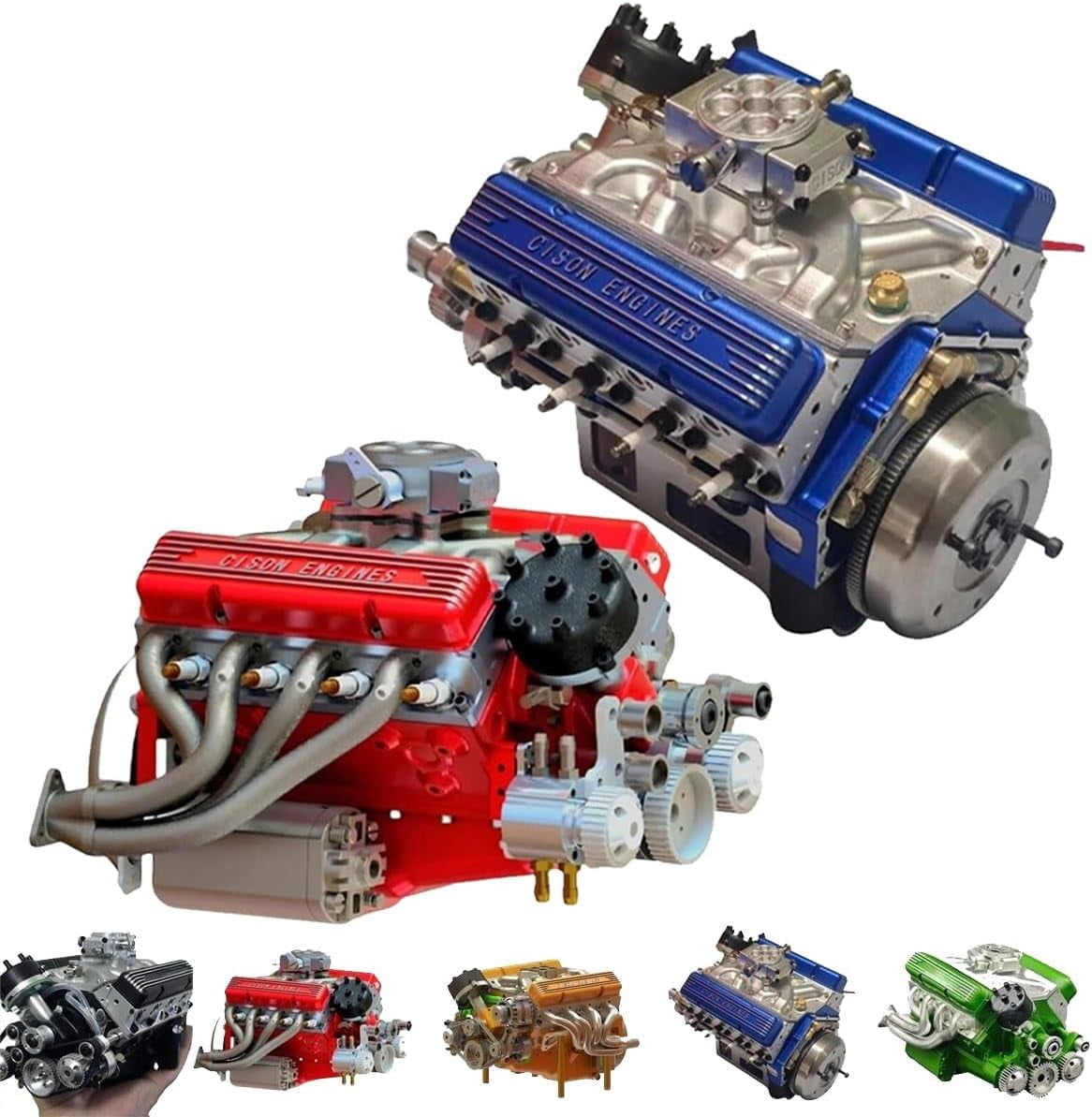 Cison V8 Engine Kit Gas, Cison Gasoline Ohv V8 Small-Block Engine Model ...