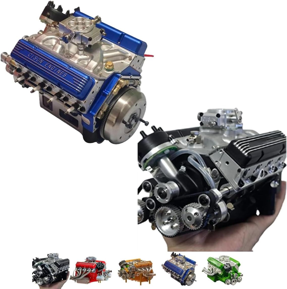 Cison V8 Engine Kit Gas - Gasoline Ohv V8 Small-Block Engine Model Kits ...