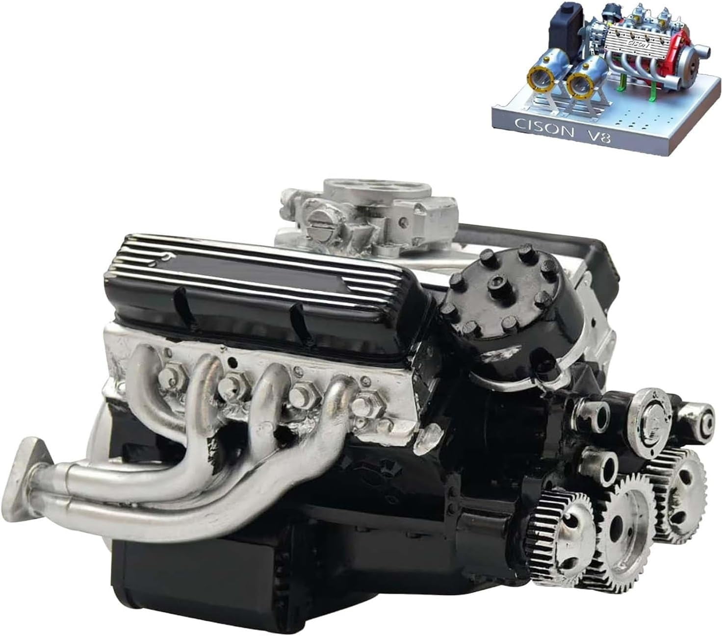 Cison V8 Engine Kit Gas, Gasoline Ohv V8 Small-Block Engine Model Kits ...