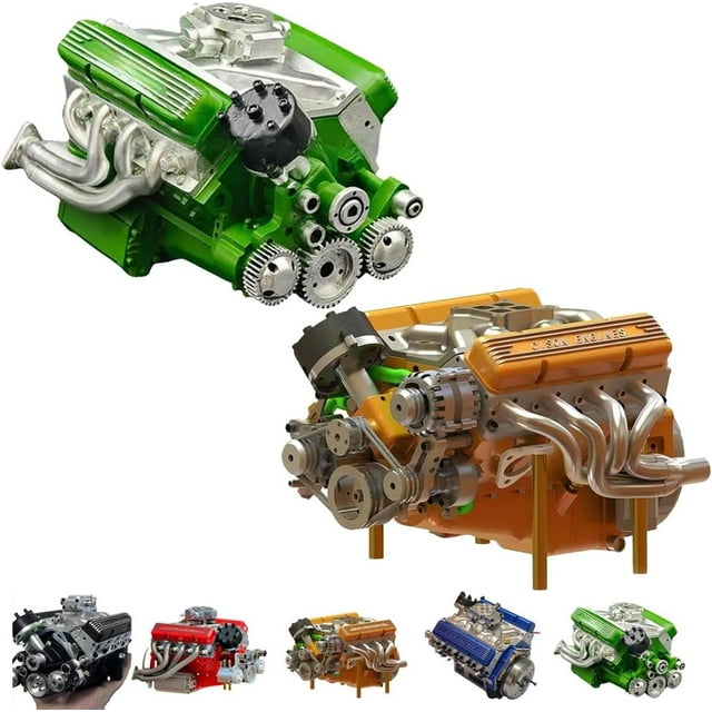 Cison V8 Engine Kit Gas - Gasoline Ohv V8 Small-Block Engine Model Kits ...