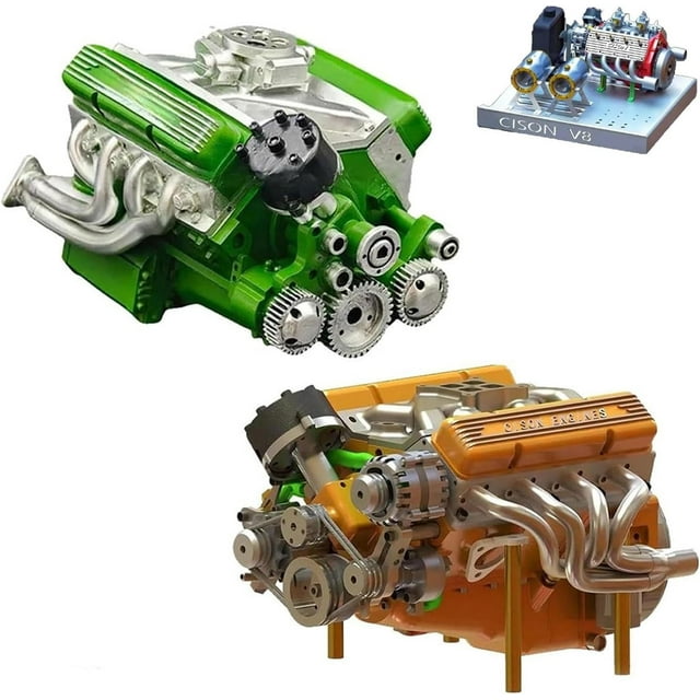 Cison V8 Engine Kit Gas, Gasoline Ohv V8 Small-Block Engine Model Kits ...