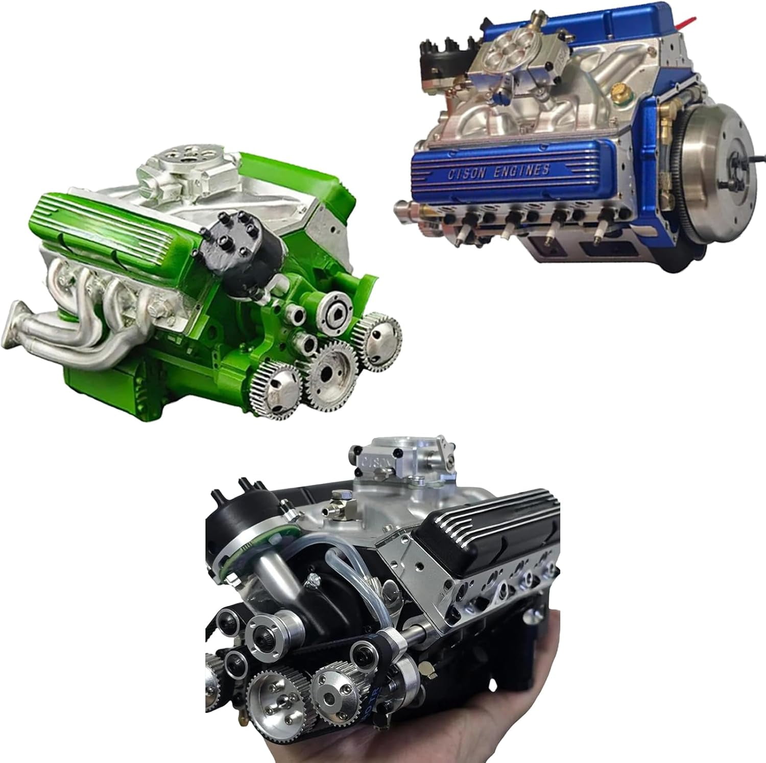 Cison V8 Engine Kit Gas - Gasoline Ohv V8 Small-Block Engine Model Kits ...