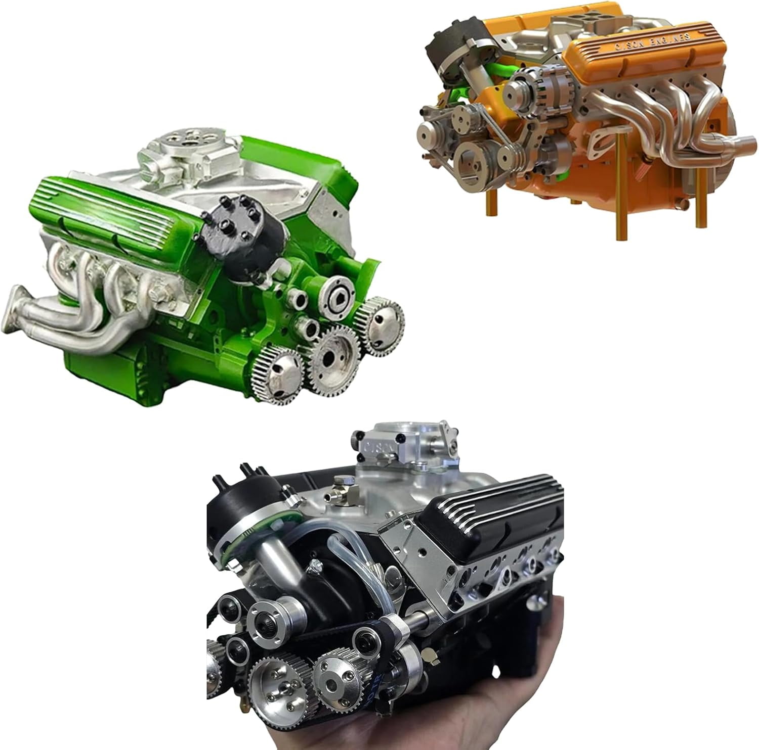 Cison V8 Engine Kit Gas - Gasoline Ohv V8 Small-Block Engine Model Kits ...