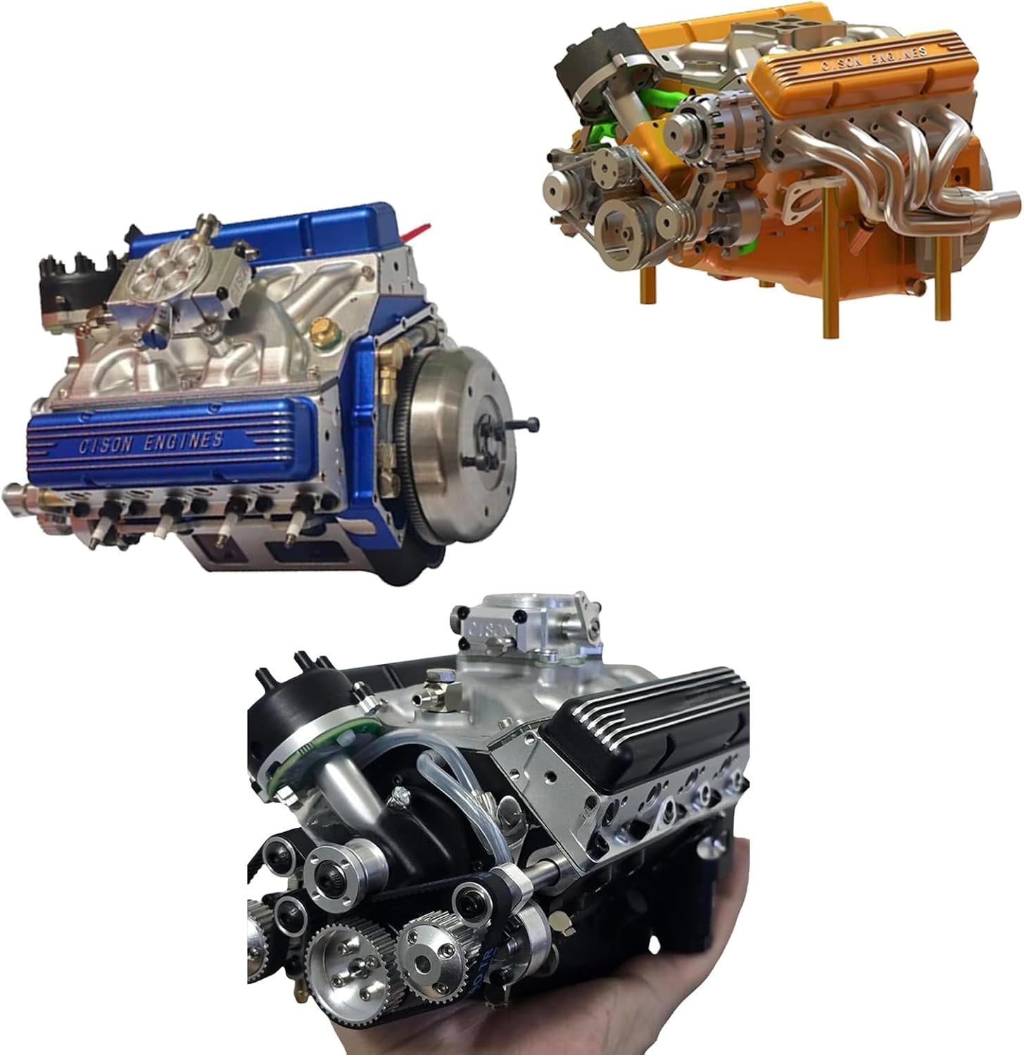 Cison V8 Engine Kit Gas - Gasoline Ohv V8 Small-Block Engine Model Kits ...