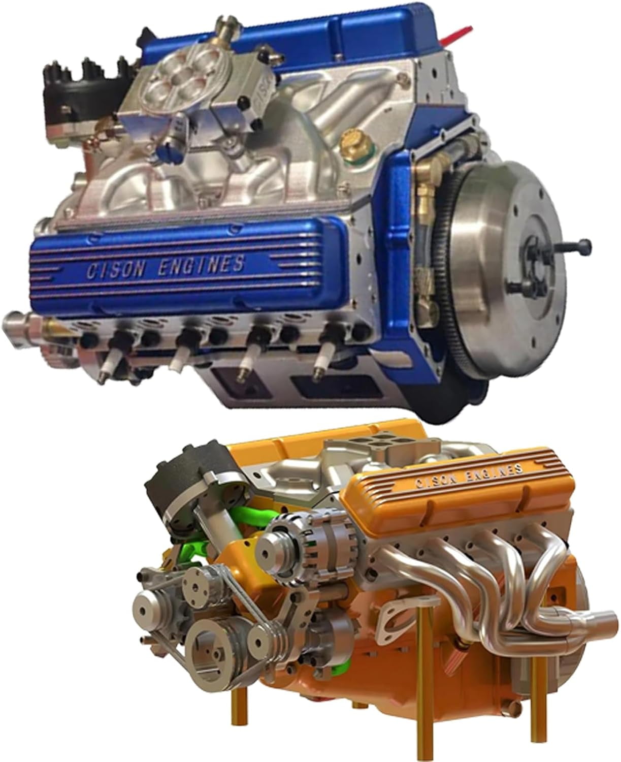 Cison V8 Engine Kit Gas - Gasoline Ohv V8 Small-Block Engine Model Kits ...