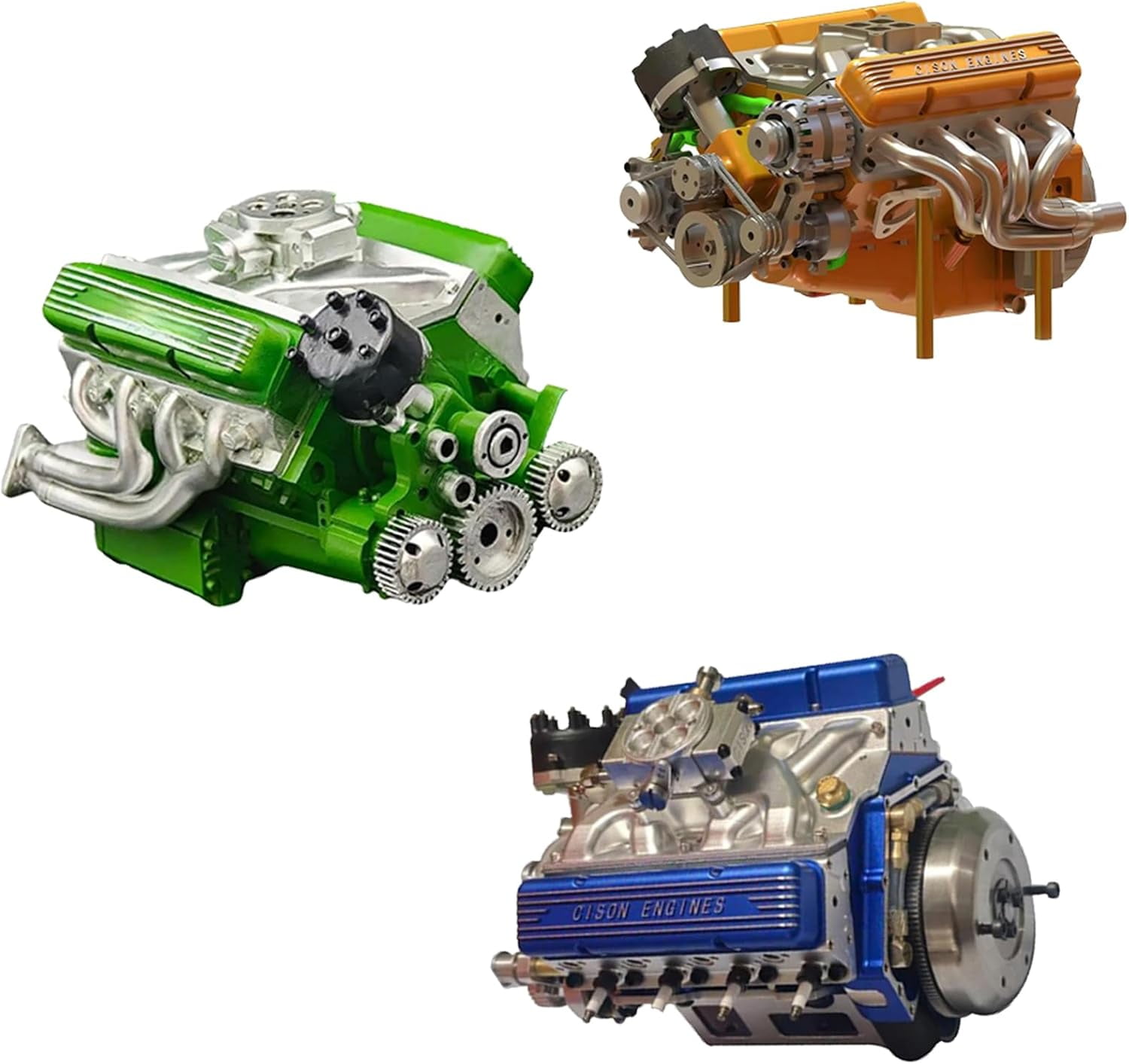 Cison V8 Engine Kit Gas - Gasoline Ohv V8 Small-Block Engine Model Kits ...