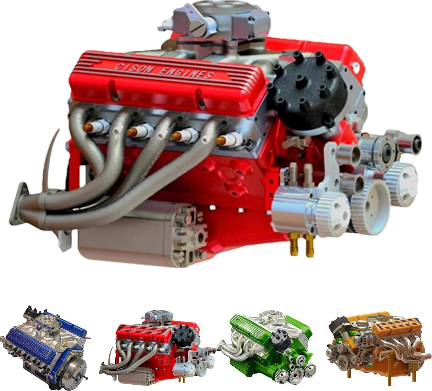 Cison V8 Engine Kit Gas Models - Gasoline Ohv V8 Small-Block Engine ...