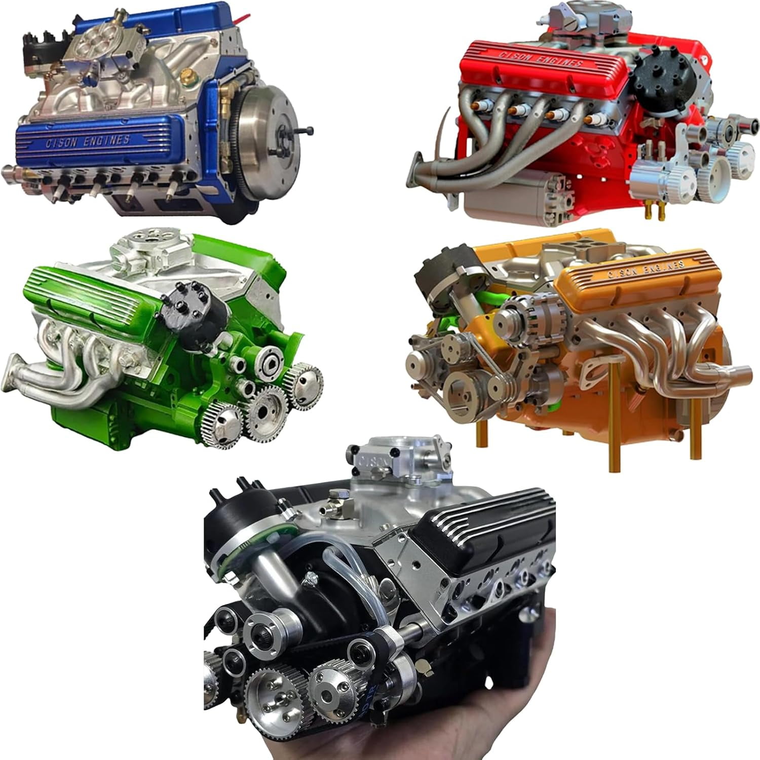 Cison V8 Engine Kit Gas Models - Gasoline Ohv V8 Small-Block Engine ...