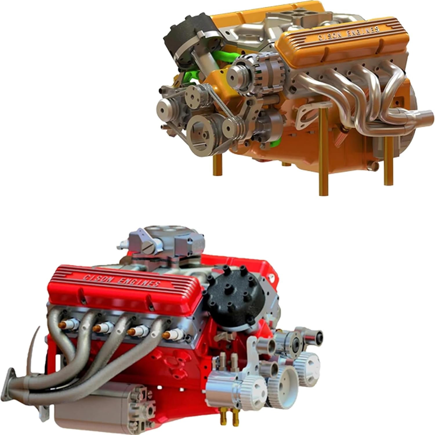 Cison V8 Engine Kit Gas Models - Gasoline Ohv V8 Small-Block Engine ...